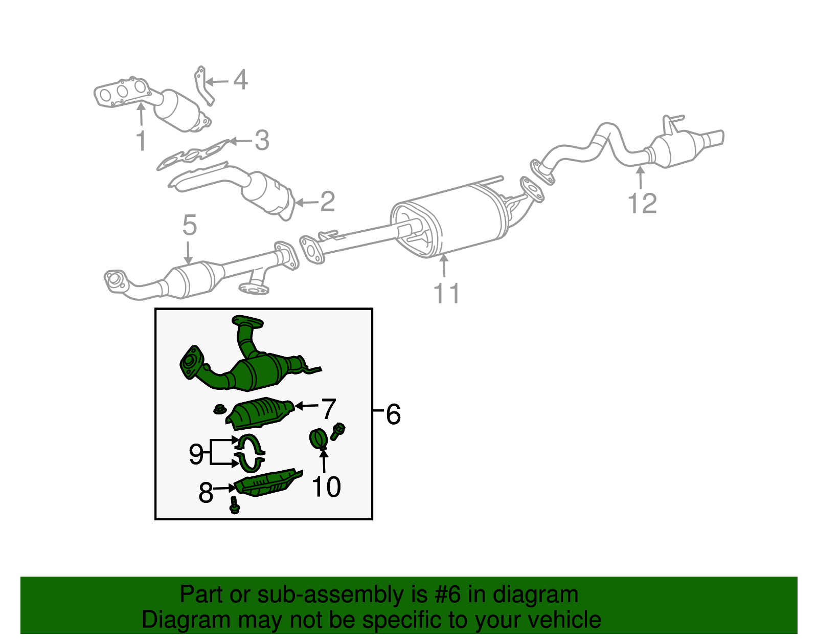 17450-31030 - Converter & Pipe - 2005-2009 Toyota | Toyota Parts Delivered