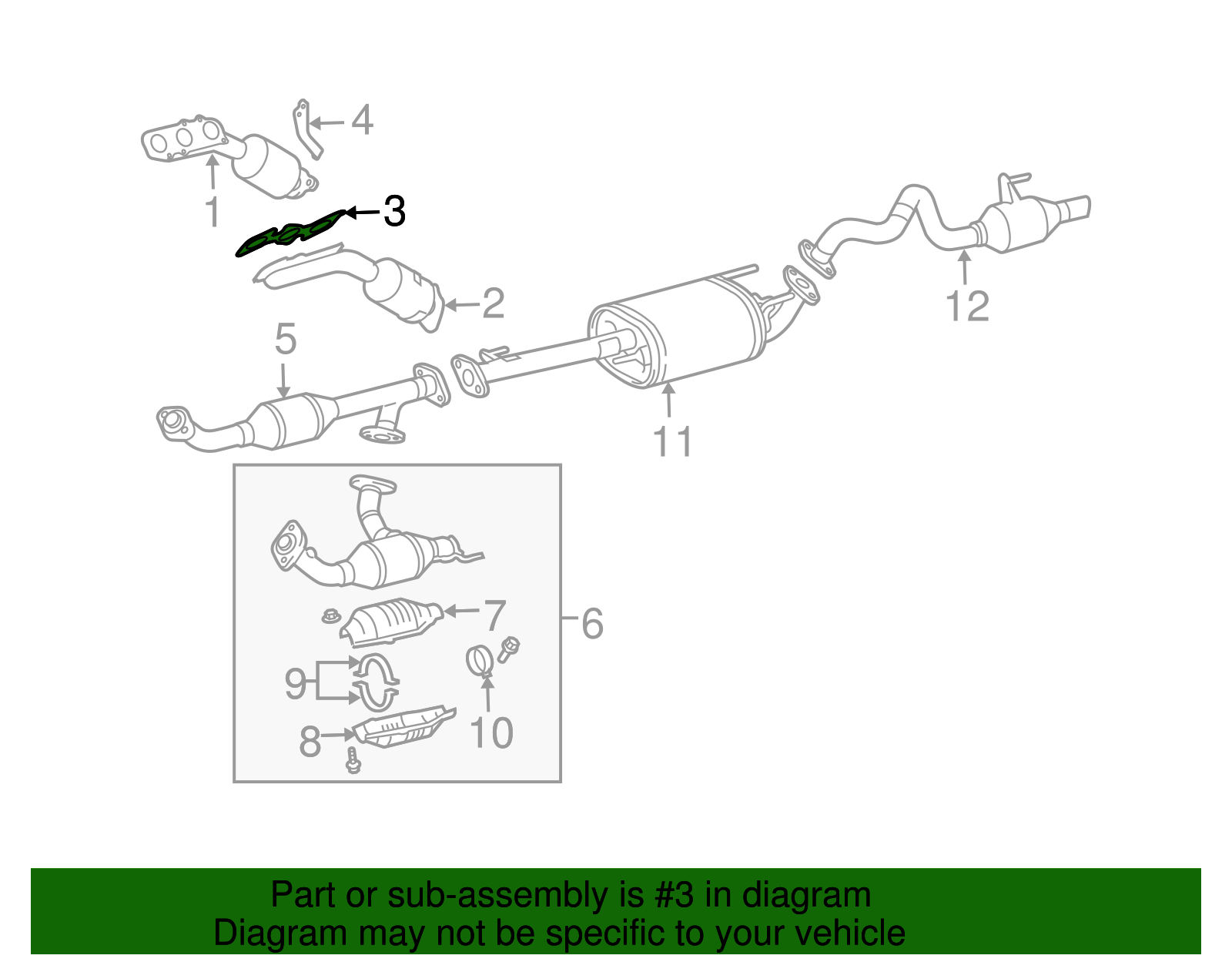 Genuine Toyota Exhaust Manifold Gasket (Left) part# 17173-31010 for ...