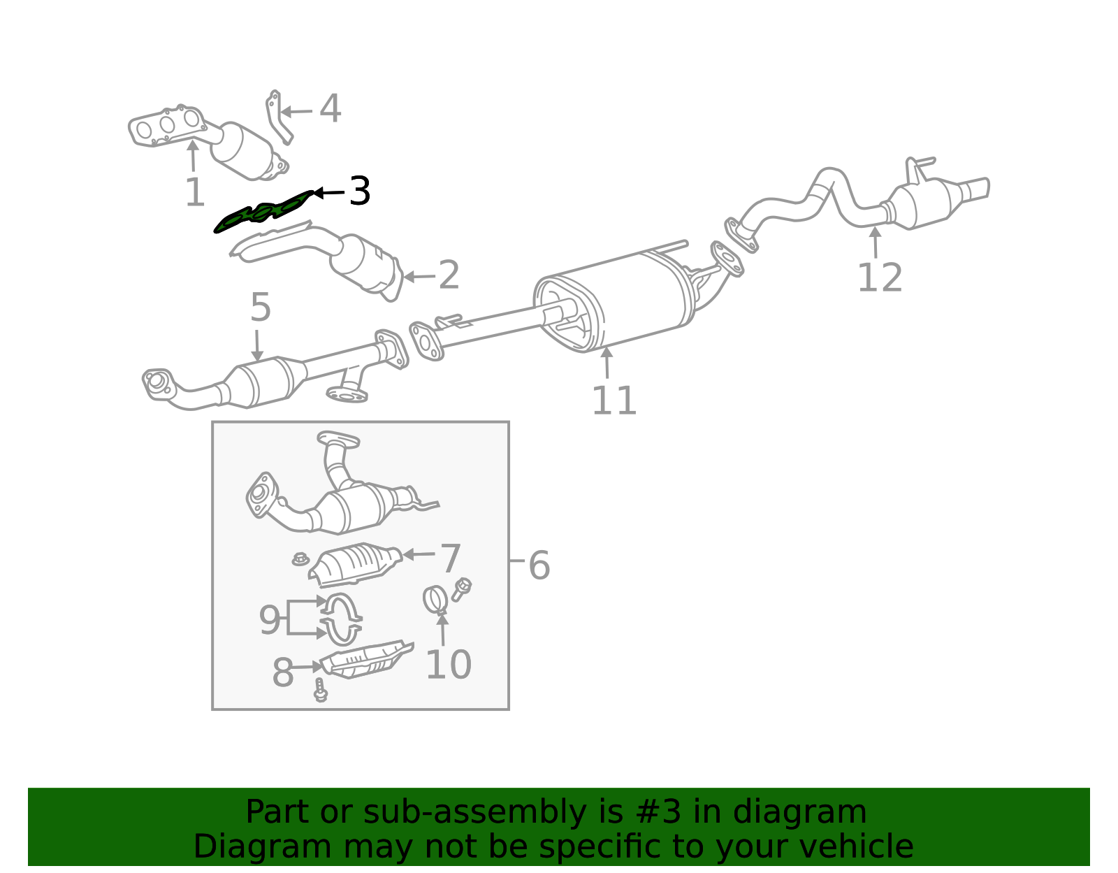 Genuine Official Toyota Exhaust Manifold Gasket (Left) part# 17173 ...