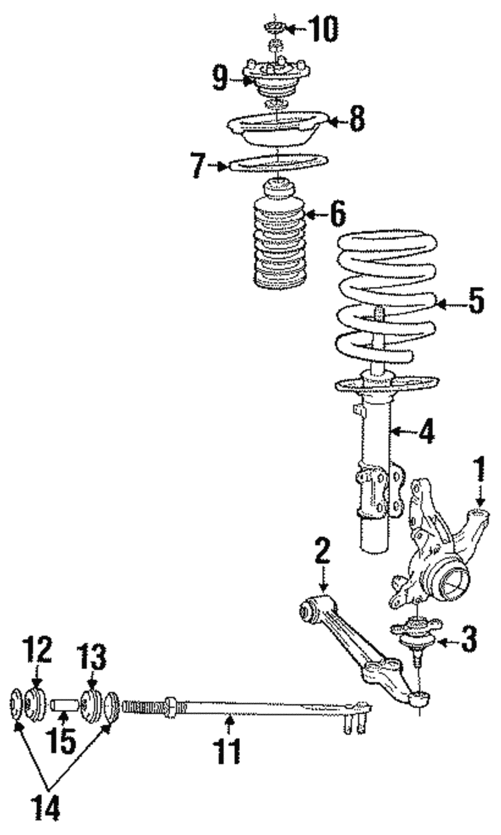 1984-1995 Toyota Suspension Ball Joint (Front, Lower) 43330-19025 ...