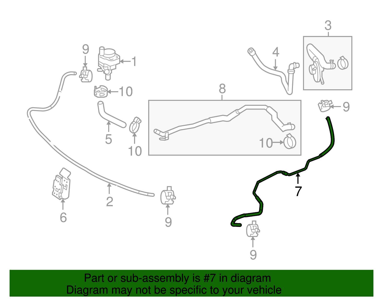 212-830-10-96 - Engine Coolant Hose 2010-2018 Mercedes-Benz | Mercedes-Benz Premier Parts