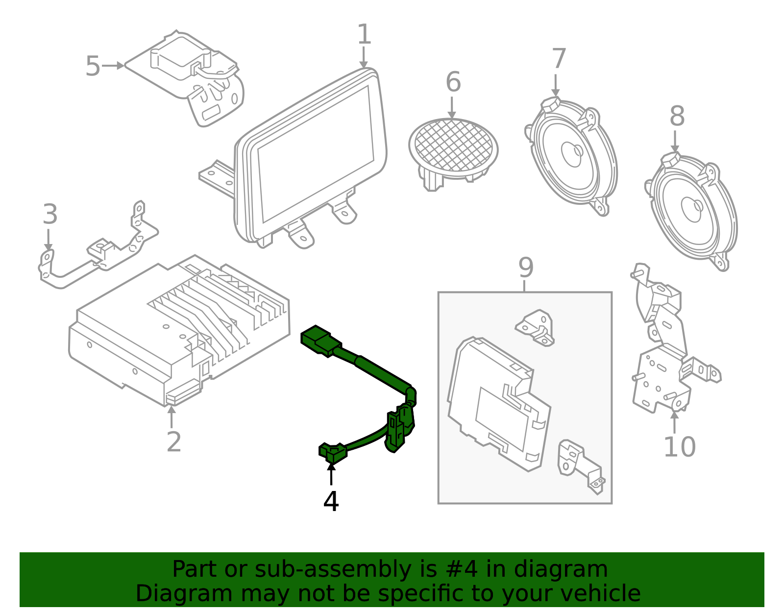 86842-WB001 - High-Quality Radio Wiring Harness for 2016-2020 Toyota ...