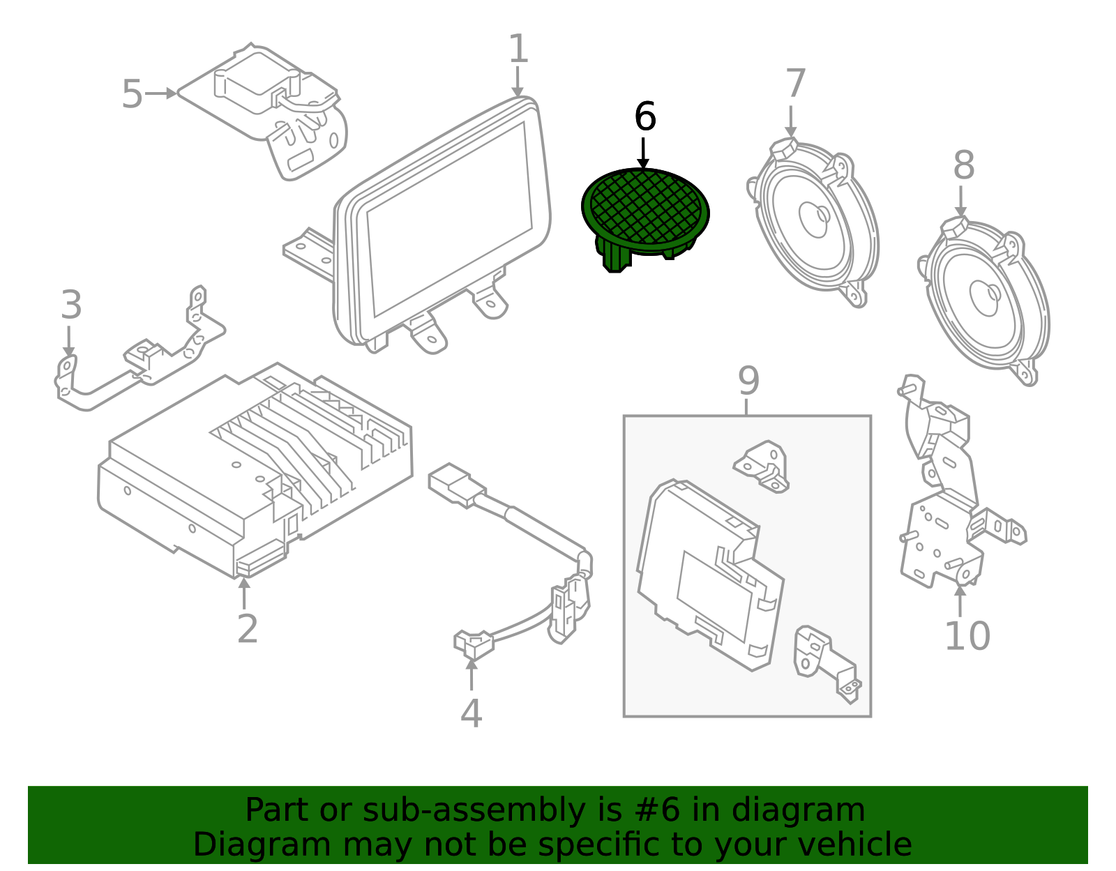 OEM Speaker 86160-WB002 - Restore Crisp Sound Quality | AutoNation Parts