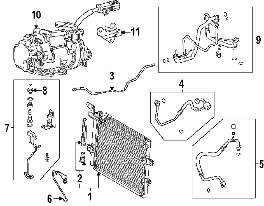 2024-2025 Toyota Land Cruiser Condenser Assembly 884A0-60100 | Toyota ...