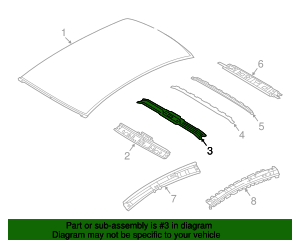 2014-2019 Nissan Versa Note Roof Reinforced G3255-3WCMA | Hoffman ...