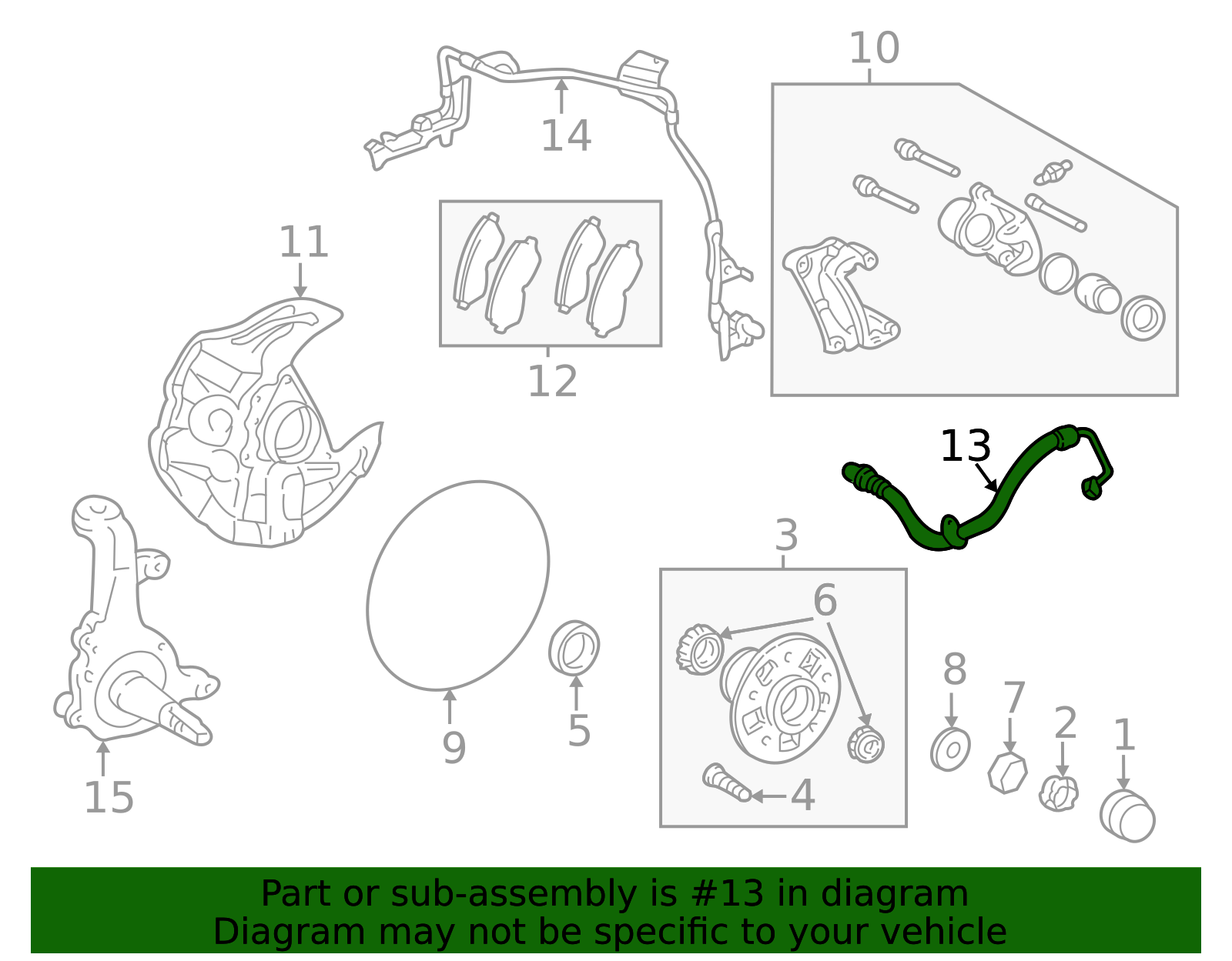 90947-02B41 - Brake Hydraulic Hose Toyota San Diego Parts