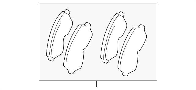 1999-2004 Toyota Tacoma Brake Pads Front 04465-04040 | Toyota Parts Center
