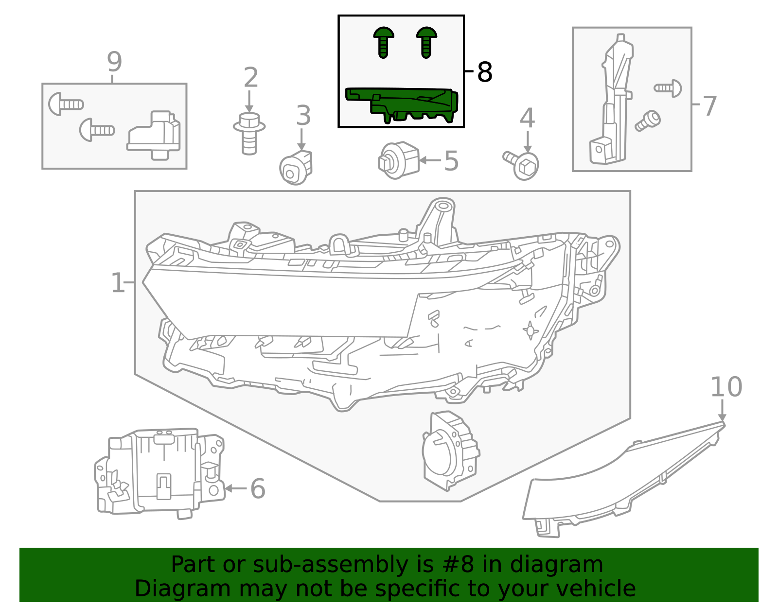 81194-30160 - 2023-2024 Toyota Crown - Repair Bracket | Nucar Toyota Parts