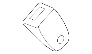 DB5Z-7860044-EJ - Buckle End 2011-2019 Ford | Direct Factory Parts