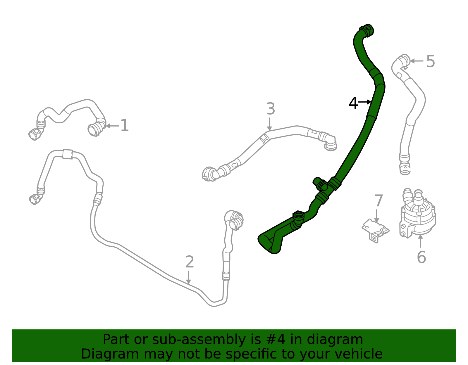 2019-2025 BMW 2019-2024 BMW - Return Hose 64-21-9-398-803 | BMW Parts ...