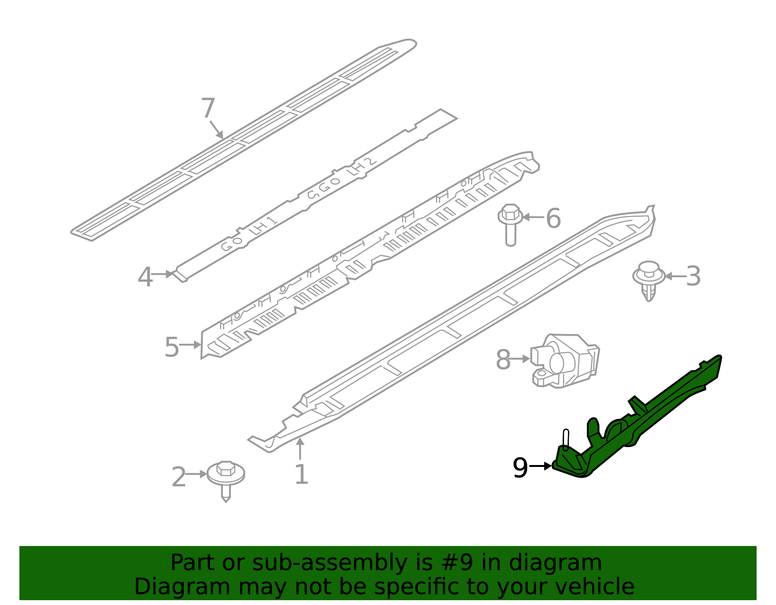 63147946673 - 2020-2025 BMW X7 Mount Bracket (63-14-7-946-673) | BMW of ...