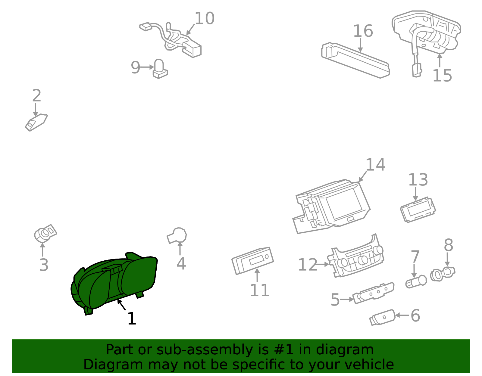 22946106 - Cluster Assembly 2013 Chevrolet Malibu | Parts Overstock