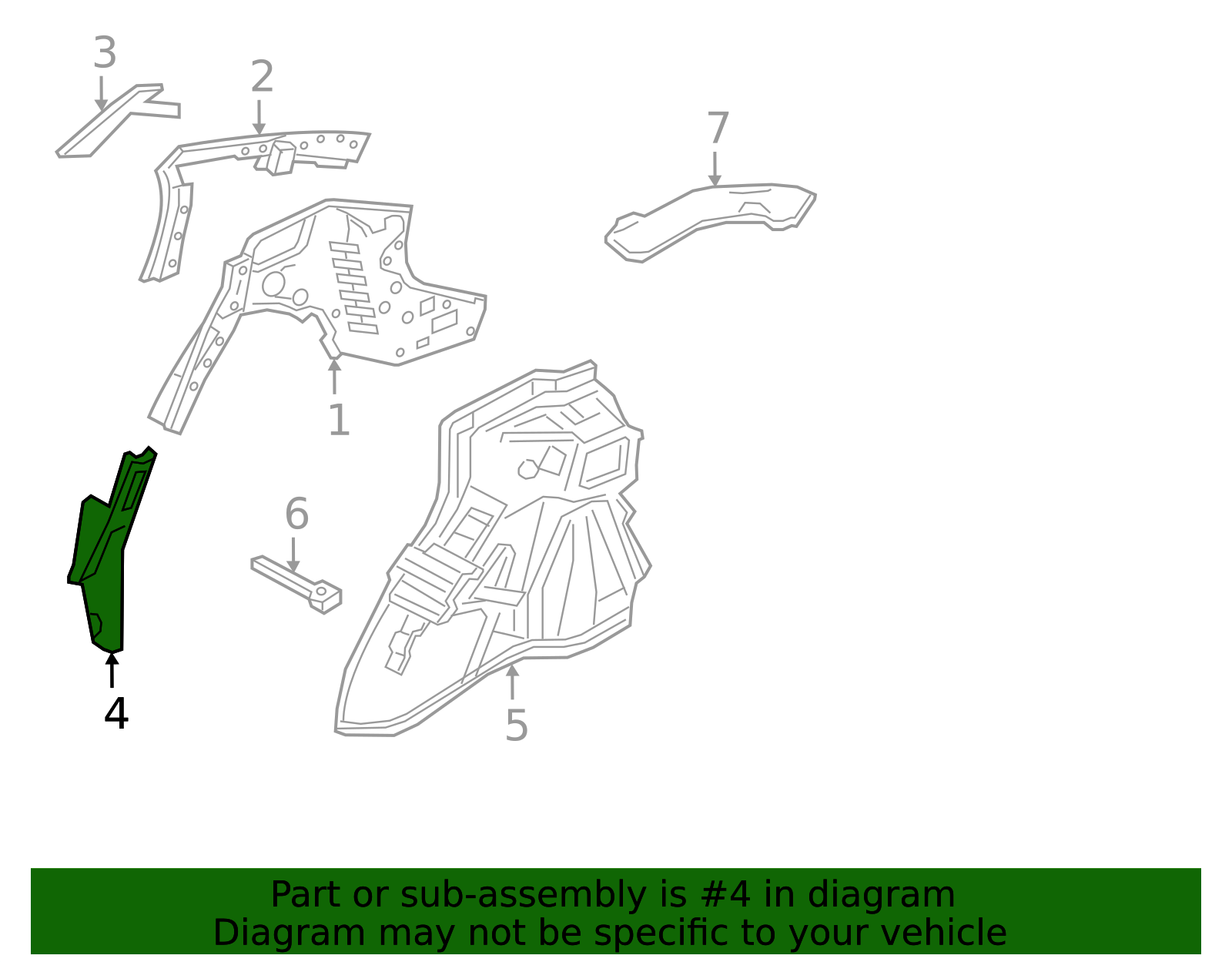 64320-TEA-305ZZ - Quarter Panel Extension 2018-2020 Honda Civic | Honda ...