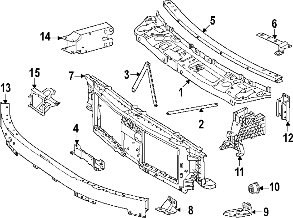 206-620-96-01 - Headlamp Bracket Mount Plate 2022-2025 Mercedes-Benz ...