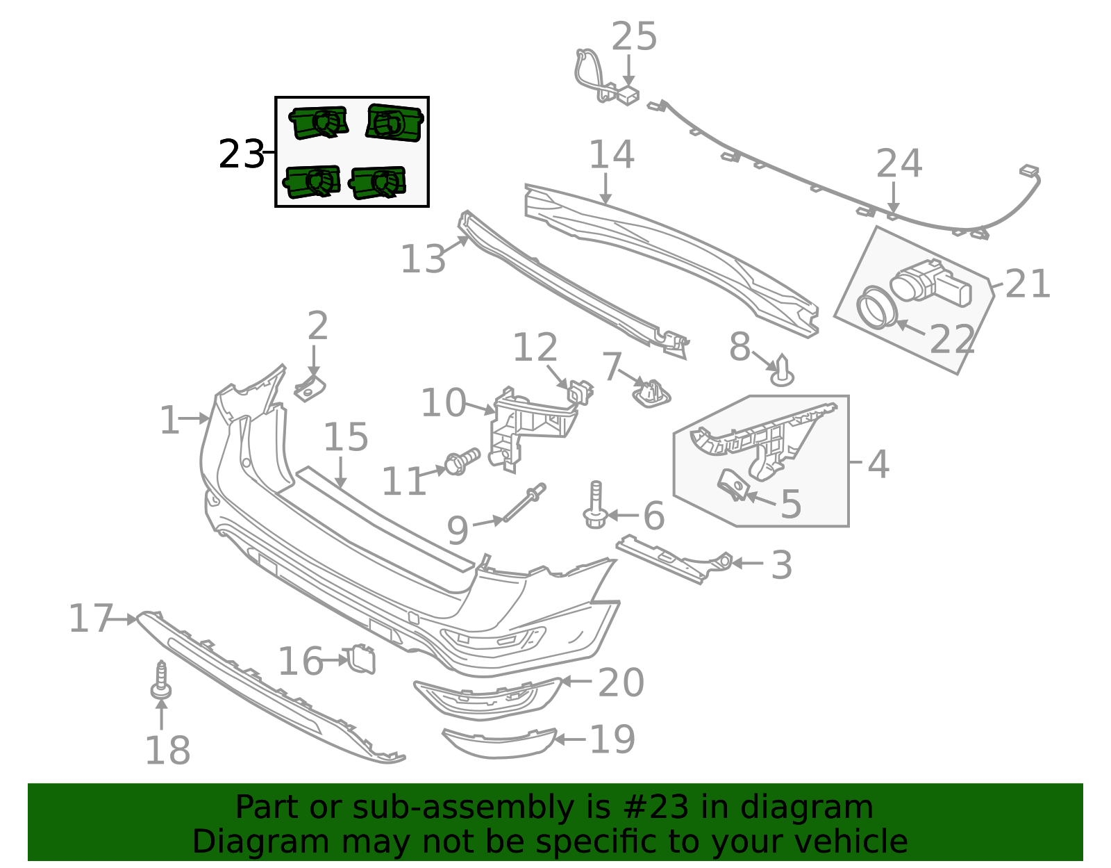 30765927 - Reverse Sensor Retainer Kit - 2008-2016 Volvo XC70 | Volvo ...