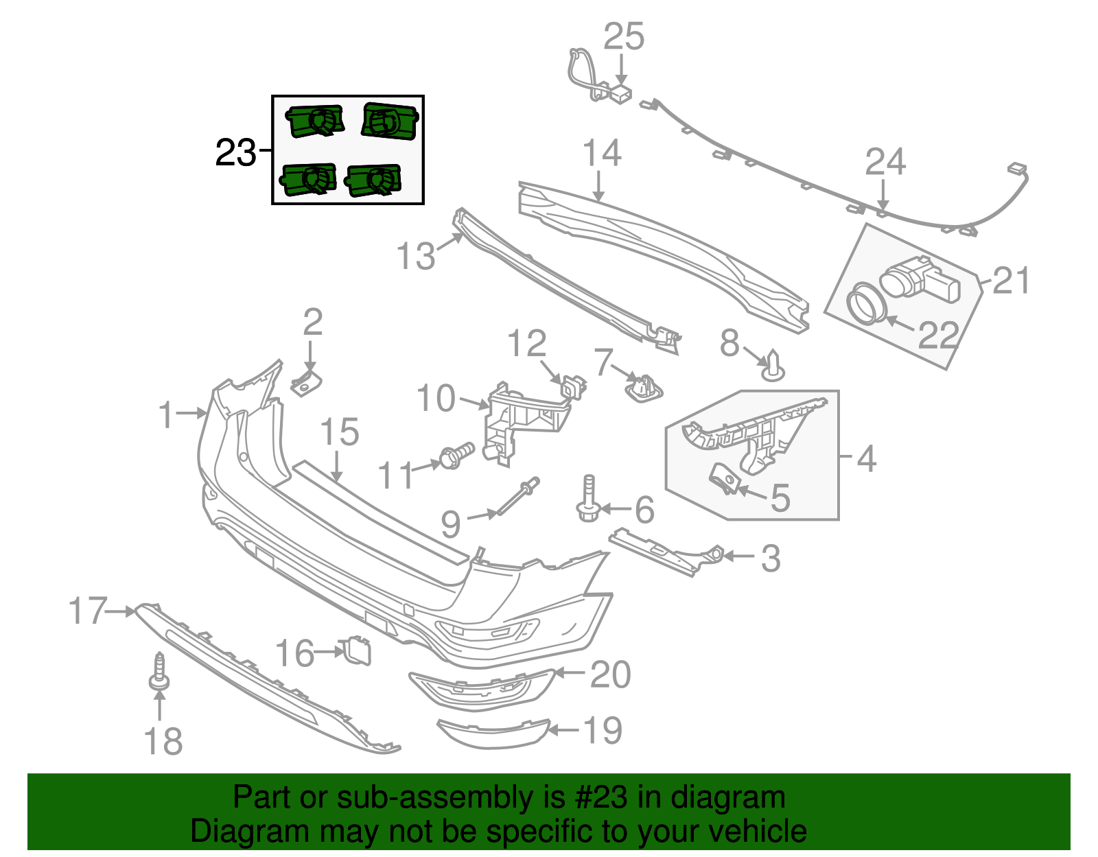 30765927 - Reverse Sensor Retainer Kit - 2008-2016 Volvo XC70 | Volvo ...