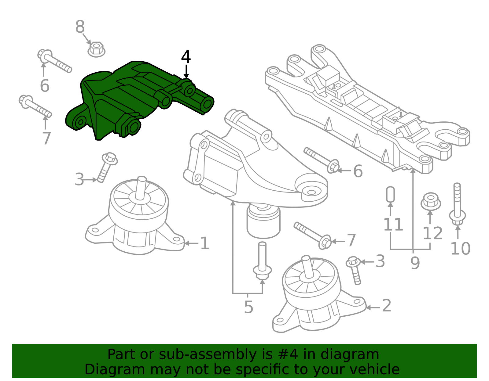 Hyundai Engine Mount Bracket - Secure Powertrain Support - Part #21825 ...