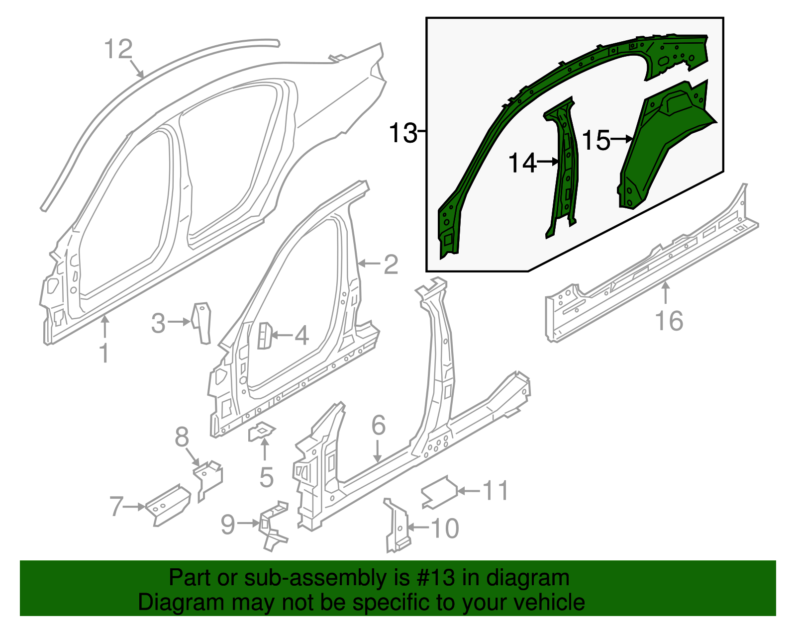 41-00-7-413-099 - 2016-2022 BMW - Inner Uniside | BMWPartsHub