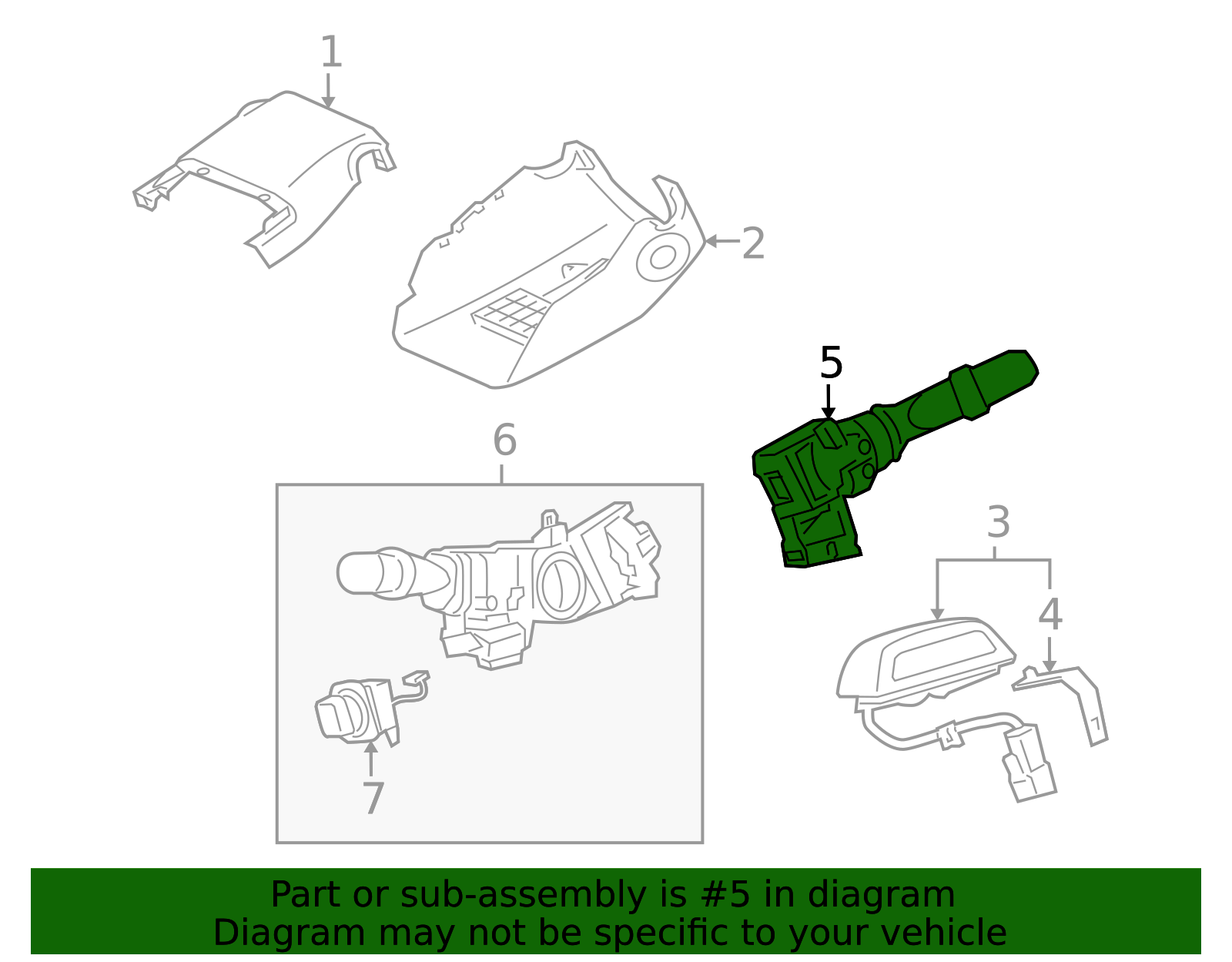 84652-0E040 - High-Quality Windshield Wiper Switch for 2010-2012 Lexus ...