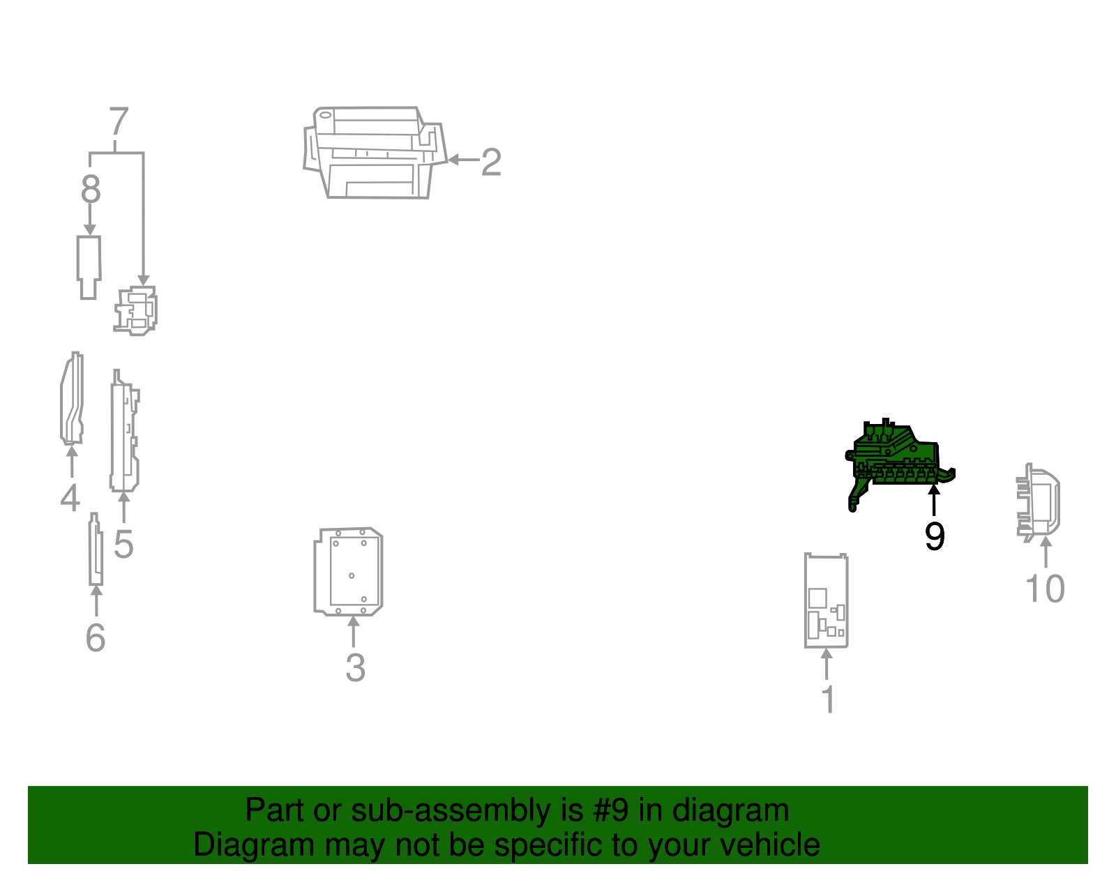 222-540-25-50-64 - Fuse Box 2014-2017 Mercedes-Benz | Mercedes-Benz ...
