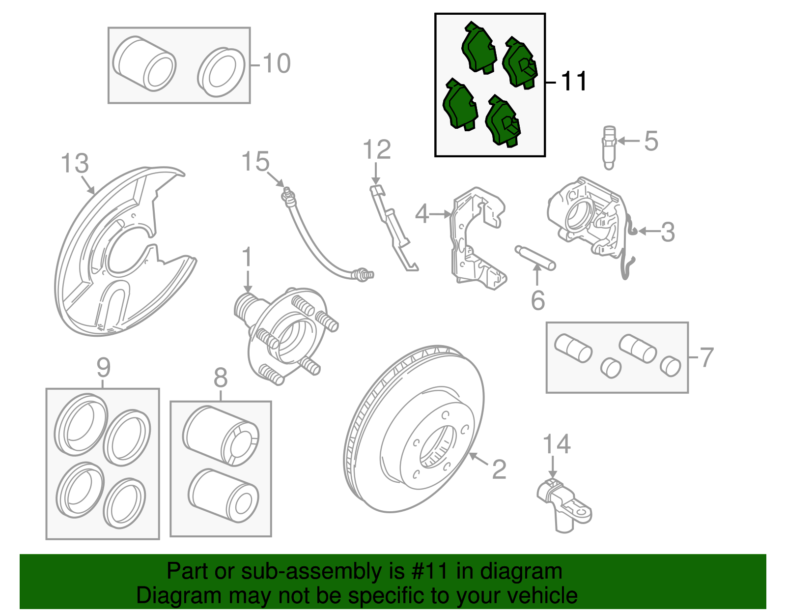 C2C42014 - Brake Pads Front 2005-2015 Jaguar | Haper Jaguar Parts