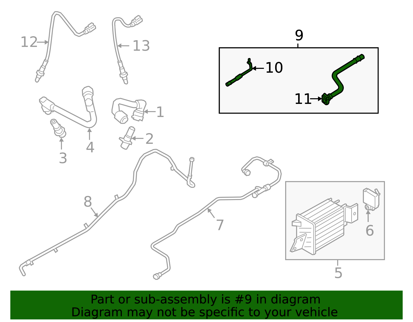 2021-2025 Ford F-150 | Hose Assembly | ML3Z-9J279-D | Walls' Ford Parts