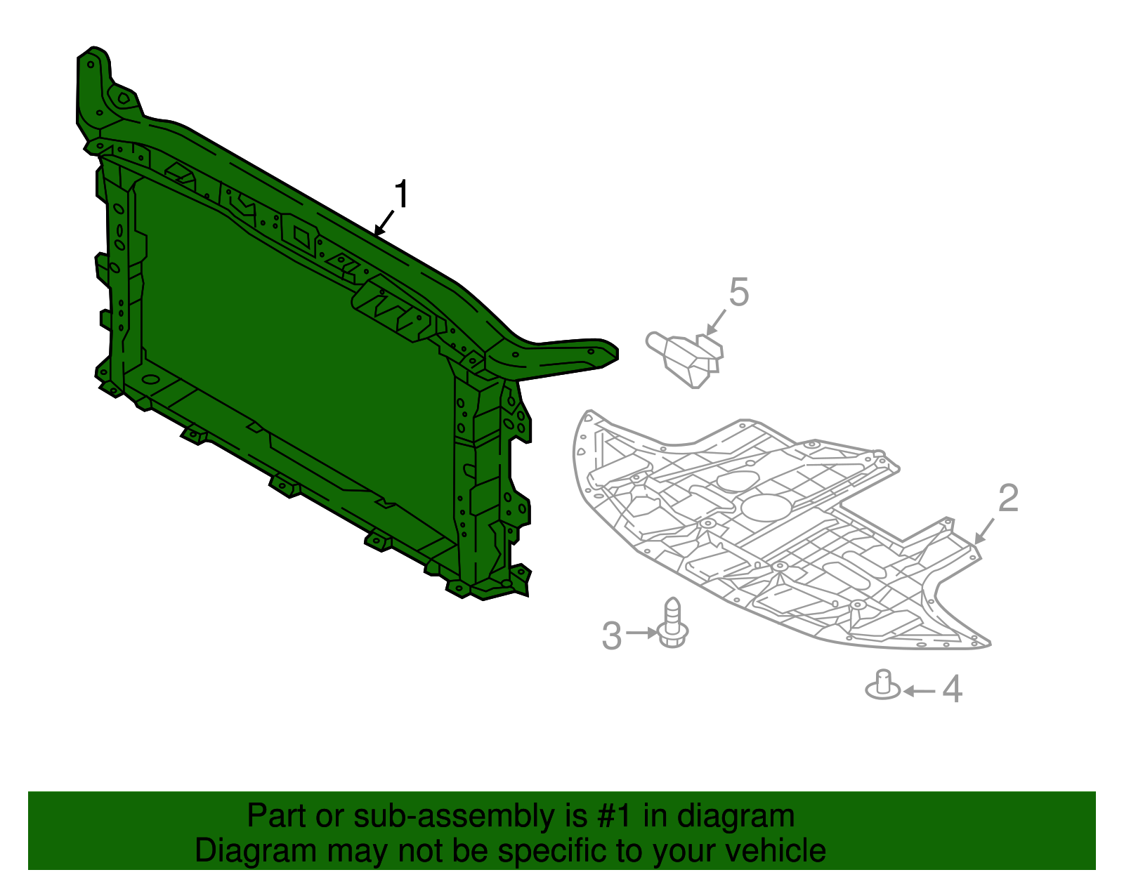 2017-2018 Hyundai Elantra Radiator Support 64101-F2000 | OEM Parts Online