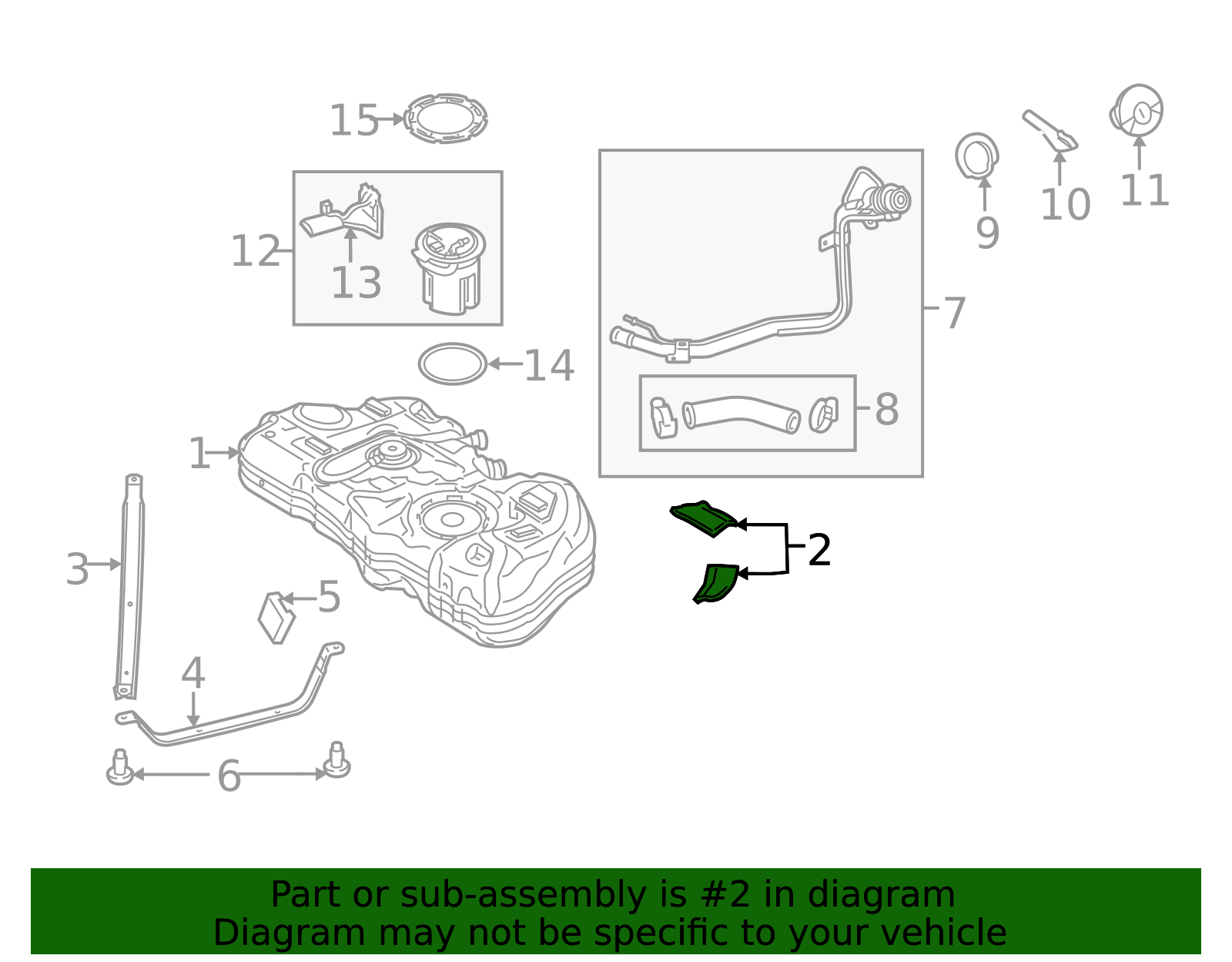 2015-2019 Ford Fiesta | Fuel Tank Insulator | HG9Z-9A068-A | Walls ...
