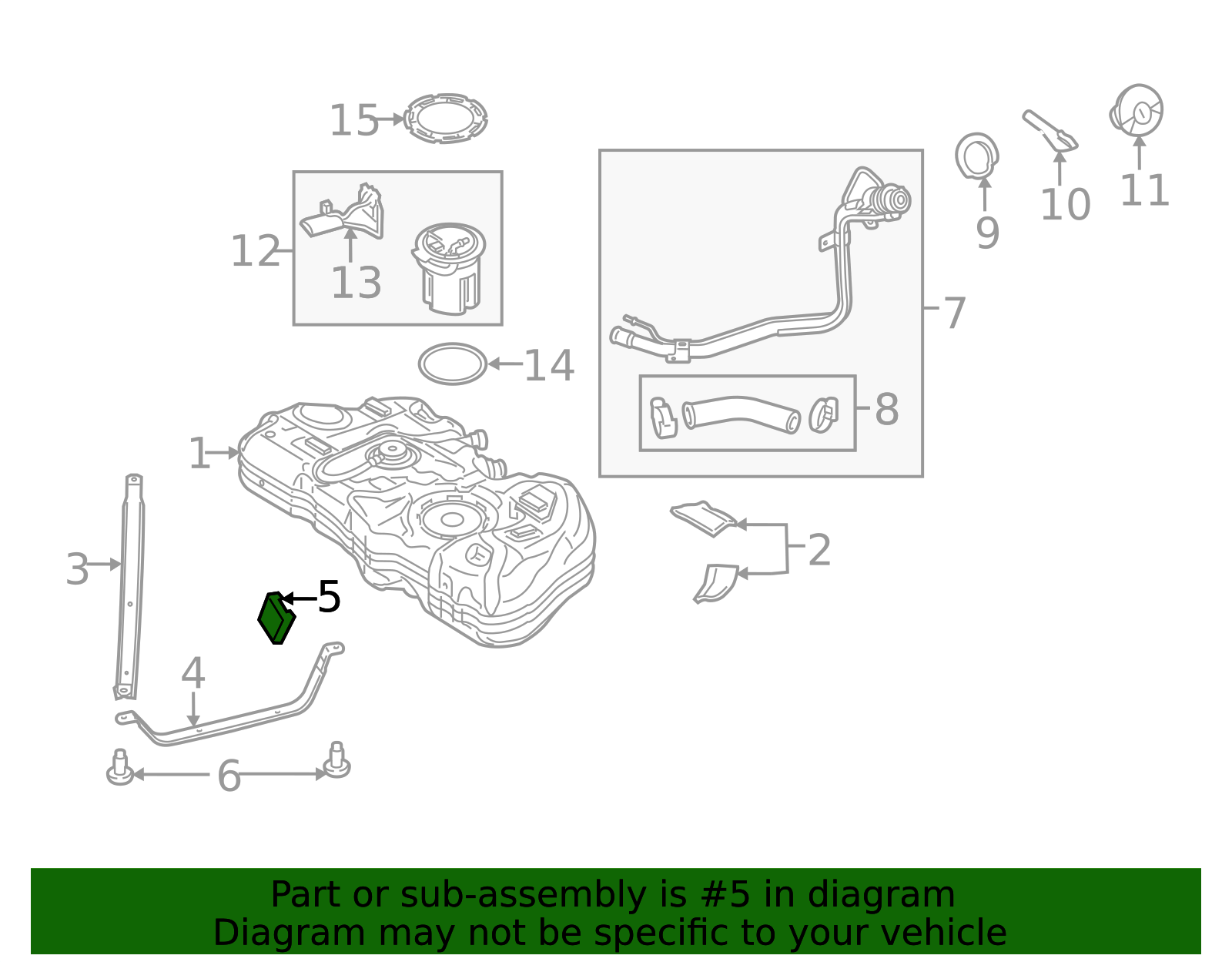 Genuine OEM Ford Part - Tank Strap Pad AE8Z-9B007-A | Genuine OEM Ford ...