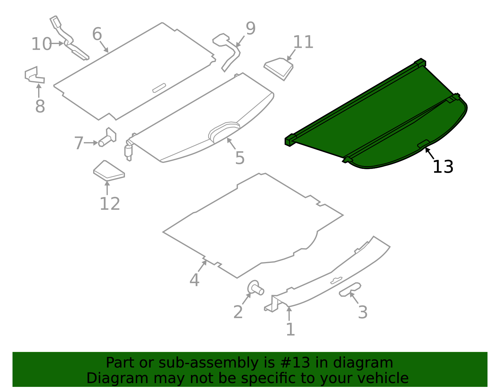 84982-9TG0A - Tonneau Cover Official Nissan Parts Store