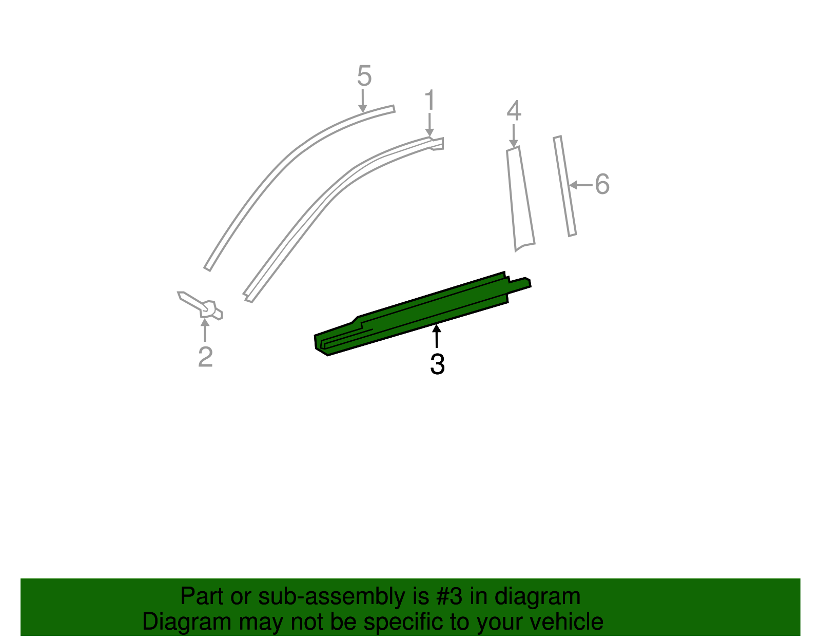 2007-2011 Toyota Camry Belt Molding 75710-06080 | OEM Parts Online