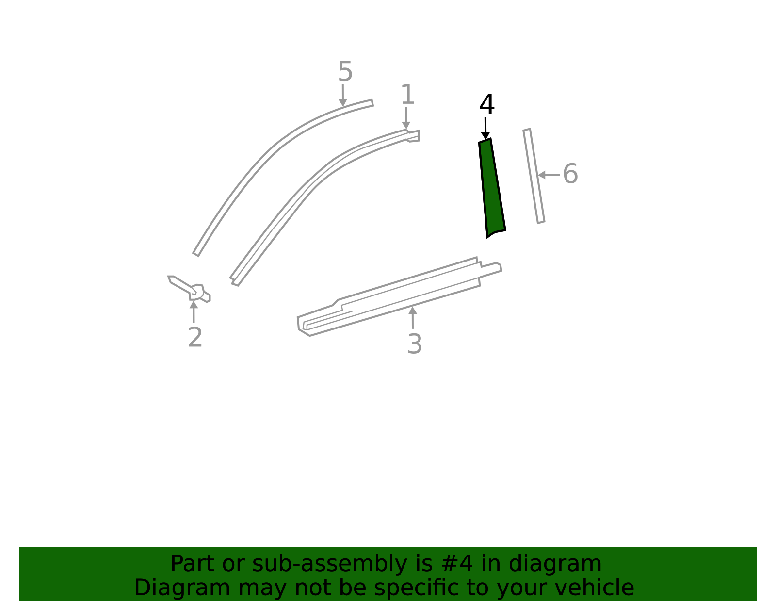 75756-06020 - High-Quality Door Window Molding for AutoNation Parts