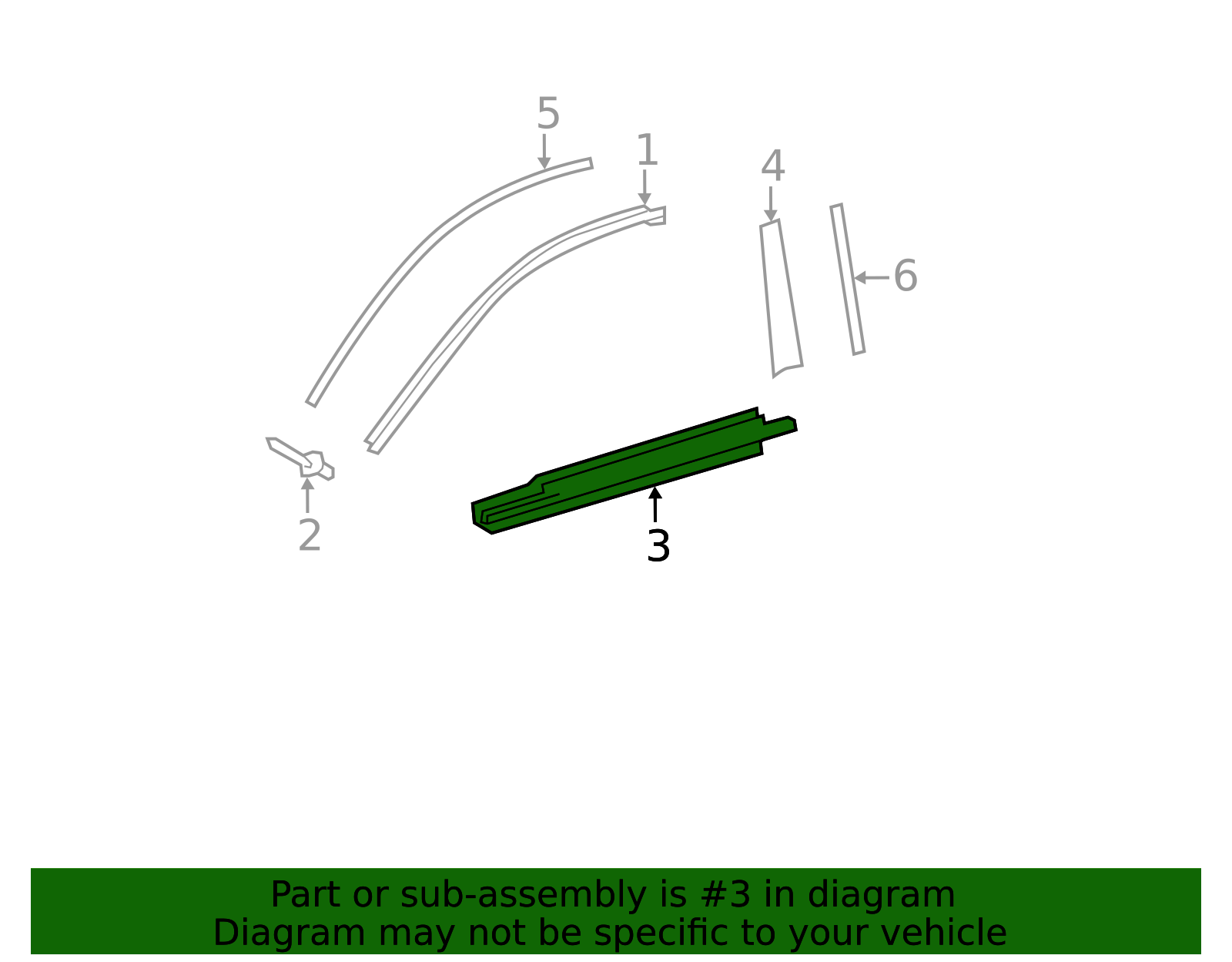 2007-2011 Toyota Camry Belt Molding 75710-06080 | Toyota Parts Center