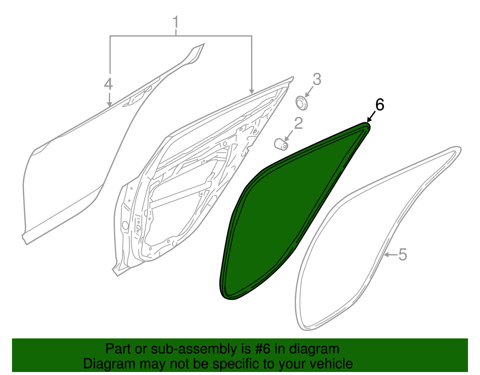 2018-2023 Kia Stinger Door Weather-Strip - Driver's Side (LH) 83130 ...