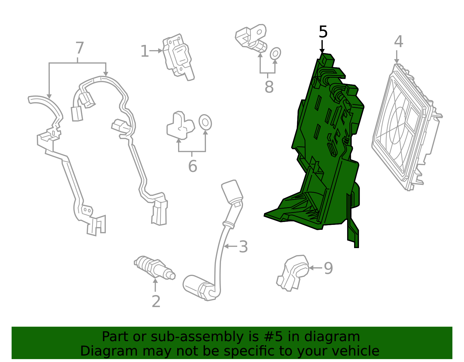 2019-2021 GM Engine Control Module Bracket 84854726 | TascaParts.com