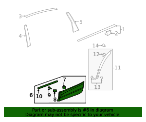 75313-TLC-A01 - Garnish Assembly R Rear Door (Lower) - 2017-2020 Honda ...