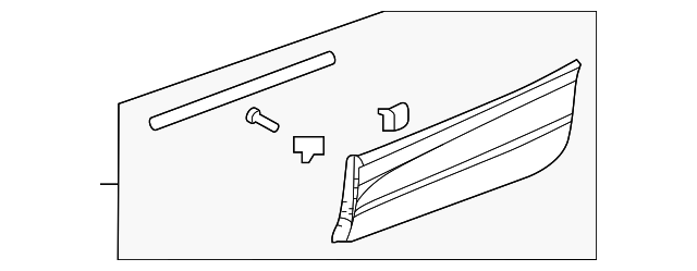 75313-TLA-A01 - 2017-2022 Honda CR-V - Garnish Assembly R Rear Door ...