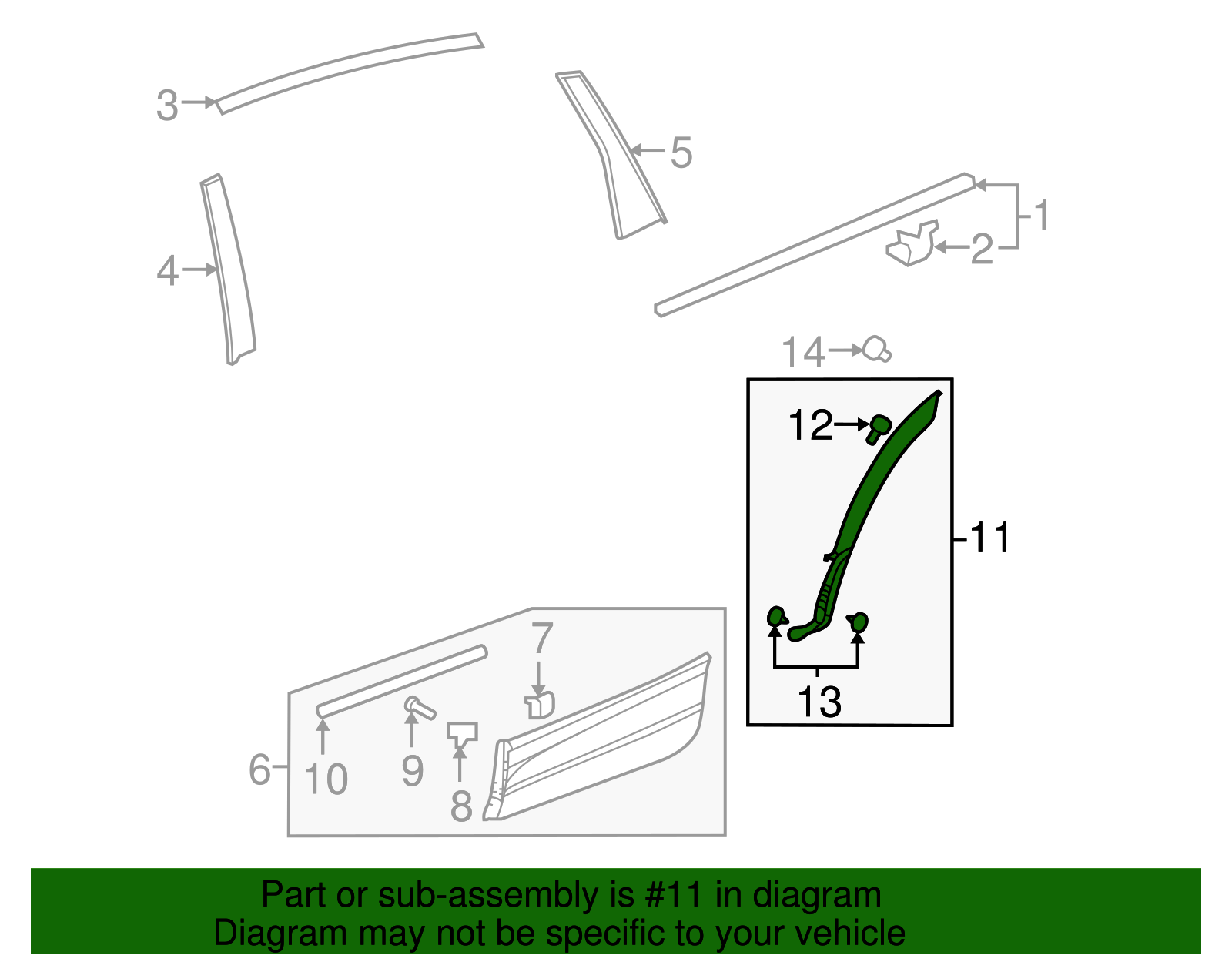 2017-2022 Honda CR-V Wheel Opening Molding 75395-TLA-A01 | hondapartswd