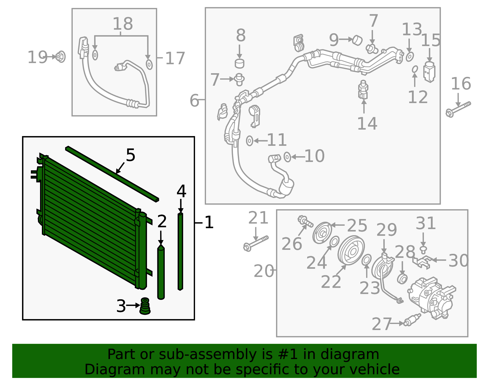 Genuine Condenser for 2018-2022 Hyundai Accent | Part# 97606-H9100 ...
