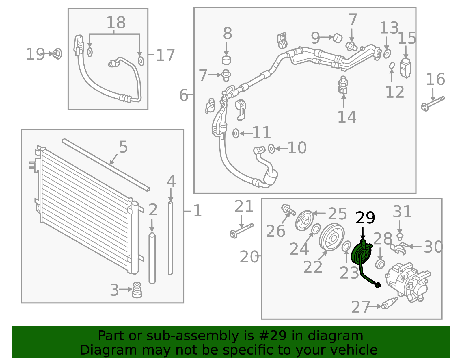 2020-2022 Hyundai Accent A/C Compressor Clutch Coil 97641-M6200 ...