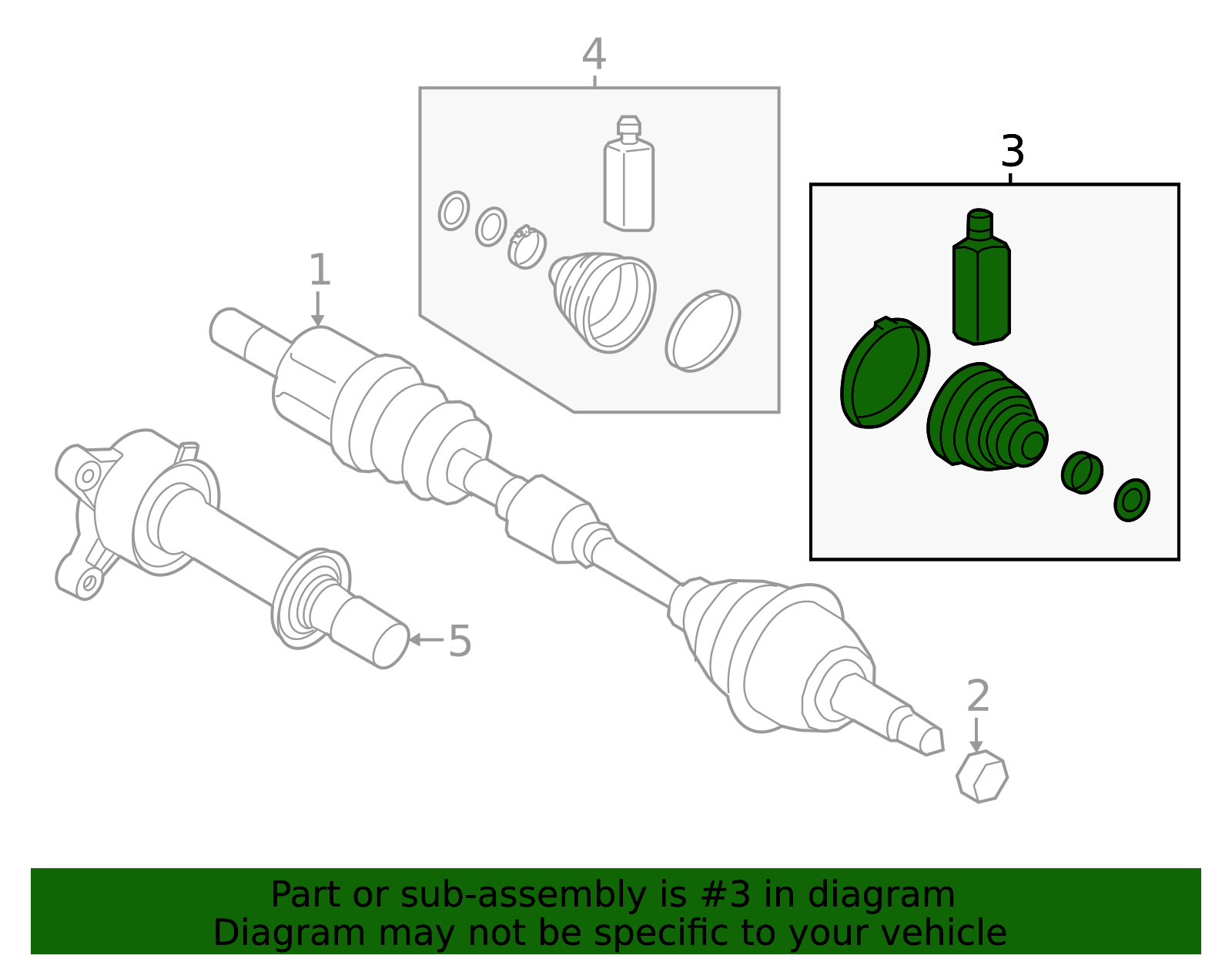 CV Joint Boot Kit - OEM Driveline Seal Protection | AutoNation Parts