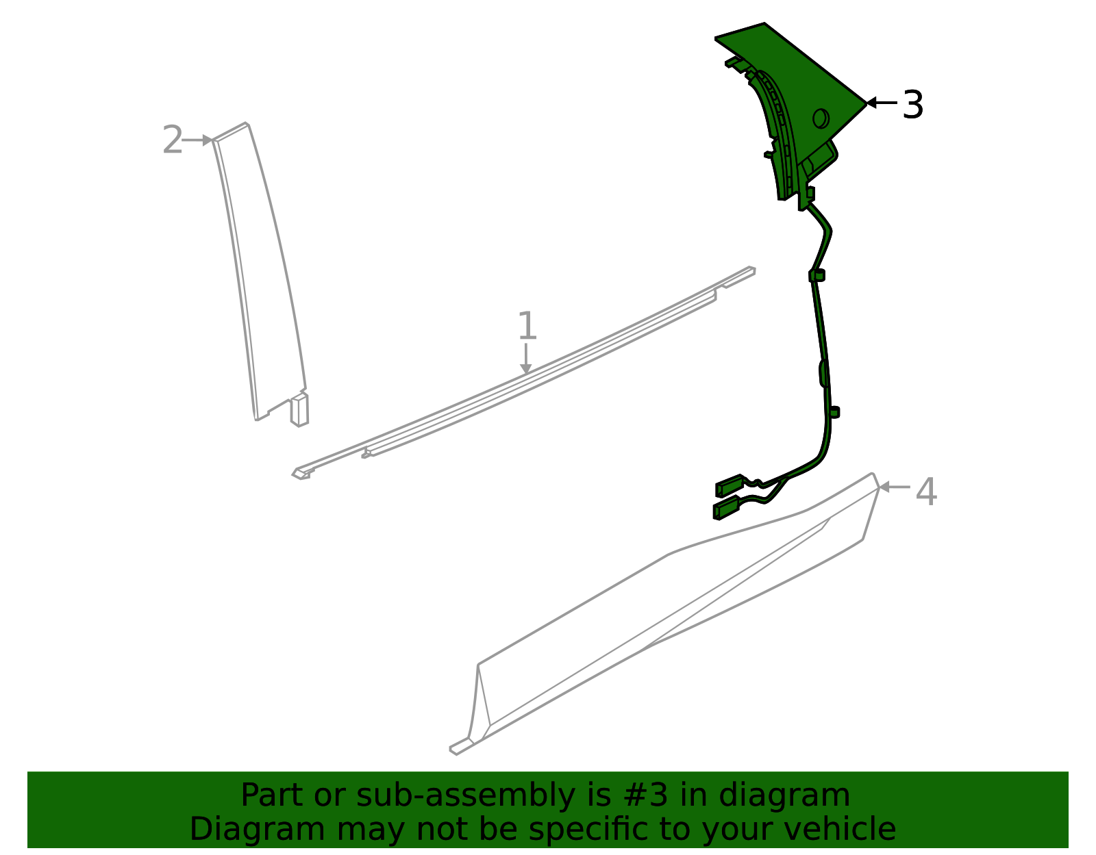 2021-2024 Ford Mustang Mach-E Rear Applique lj8z58255a35ac | TascaParts.com