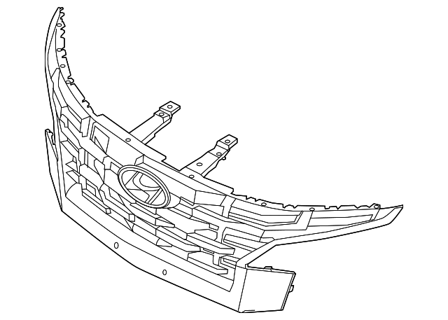 2022-2024 Hyundai Santa Cruz Upper Grille 86350-K5000-SPA | Hyundai ...