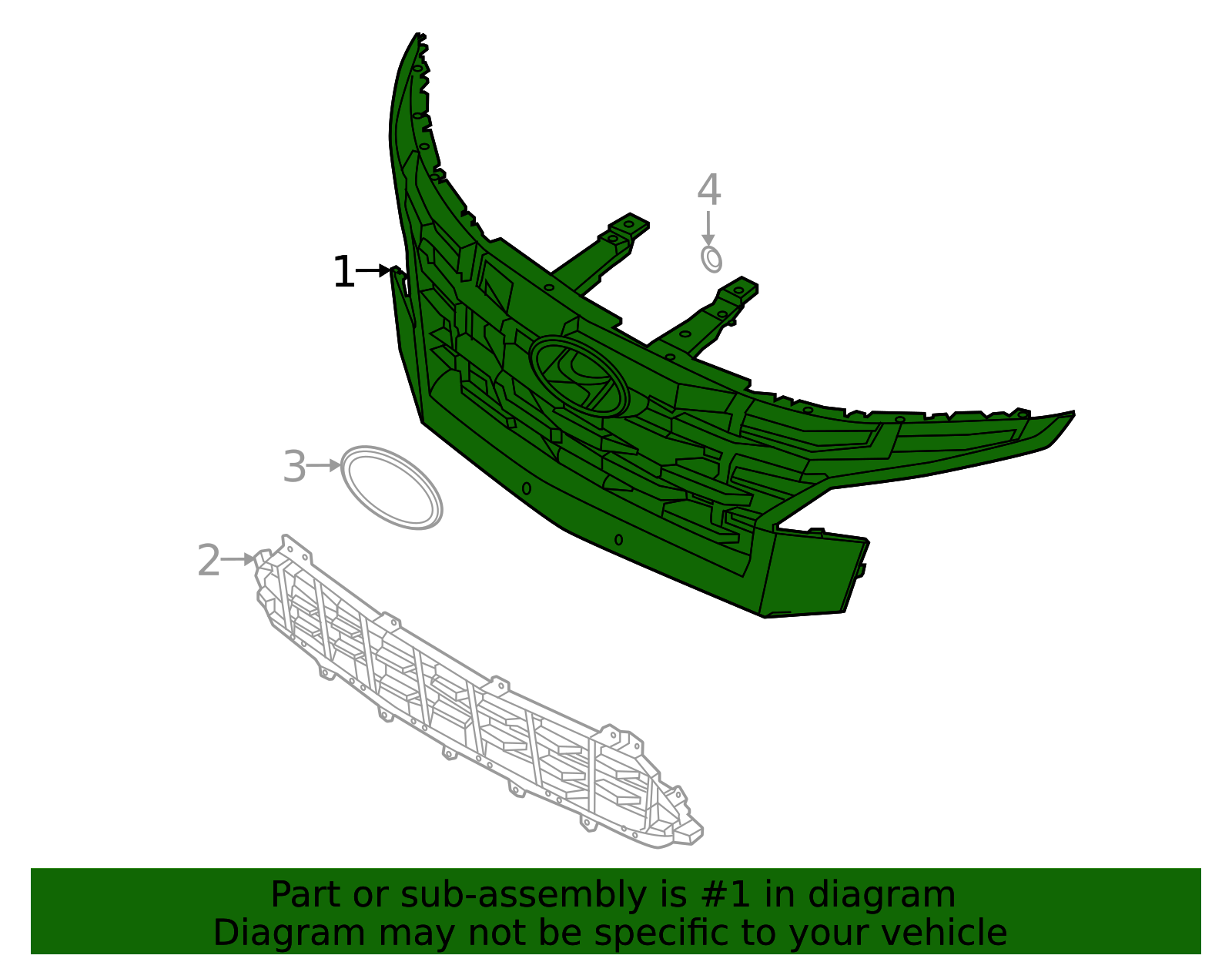 2022-2024 Hyundai Santa Cruz Upper Grille 86350-K5100-TRC | OEM Parts ...