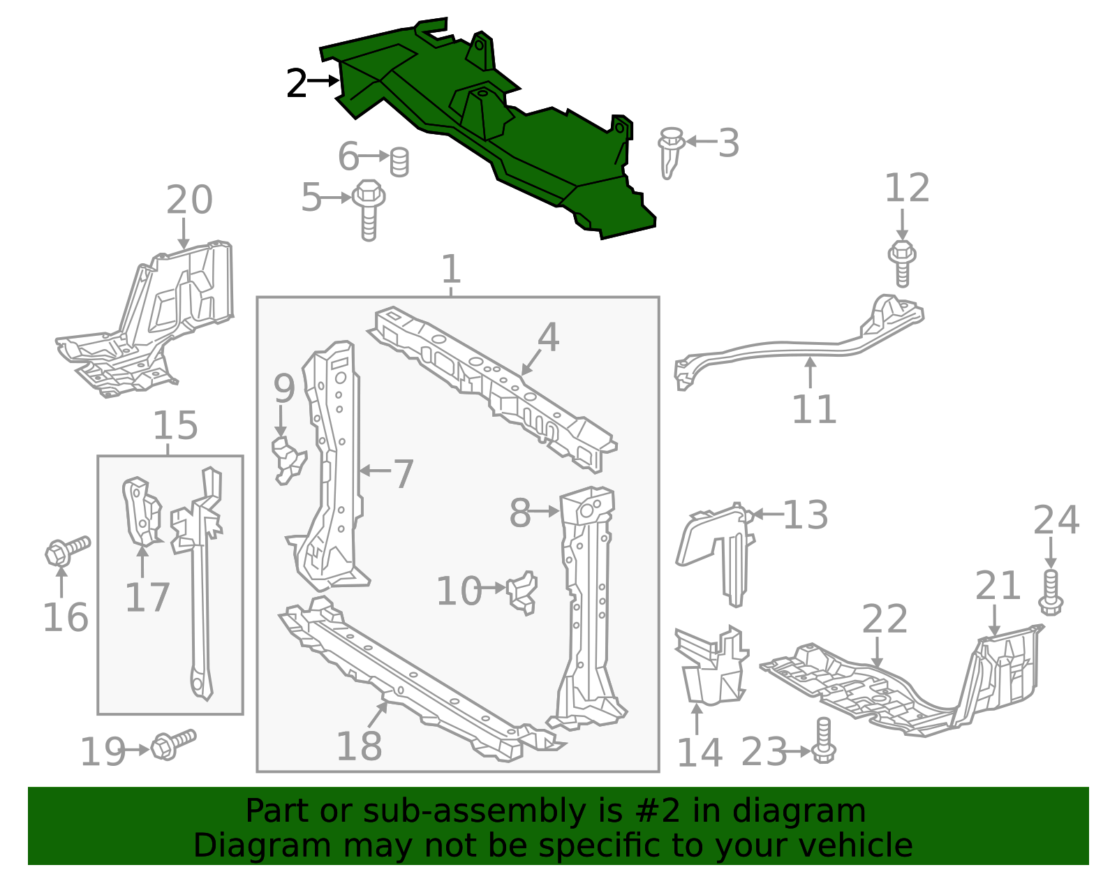 53289-52110 - High-Quality Radiator Support Access Cover for AutoNation ...