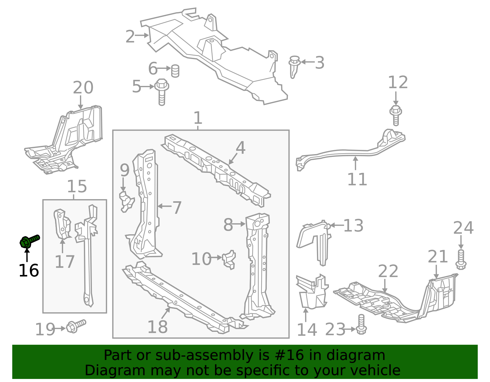 2012-2019 Toyota Prius C Lock Support Bolt 90109-06379 | Toyota Parts ...
