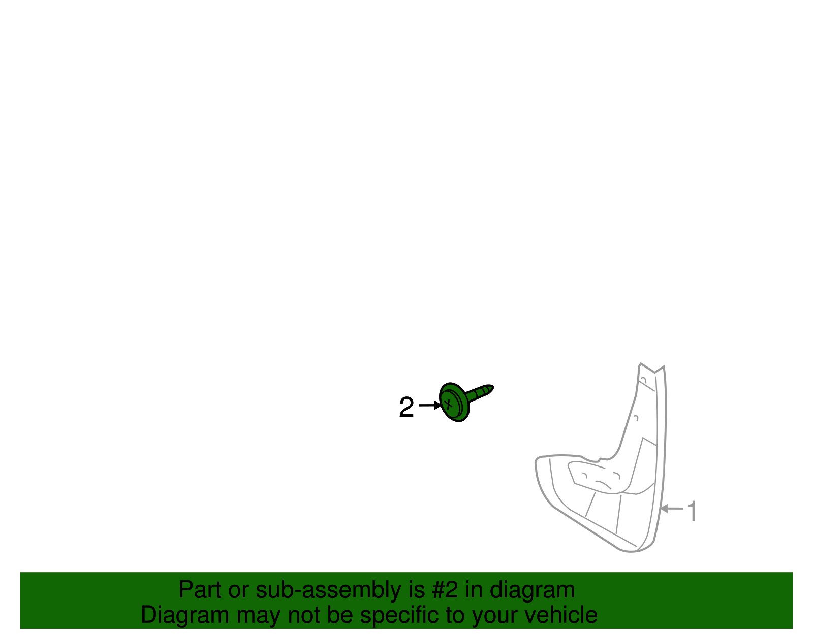 Genuine OEM Ford Part - Mud Guard Retainer N811283-S | Genuine OEM Ford ...