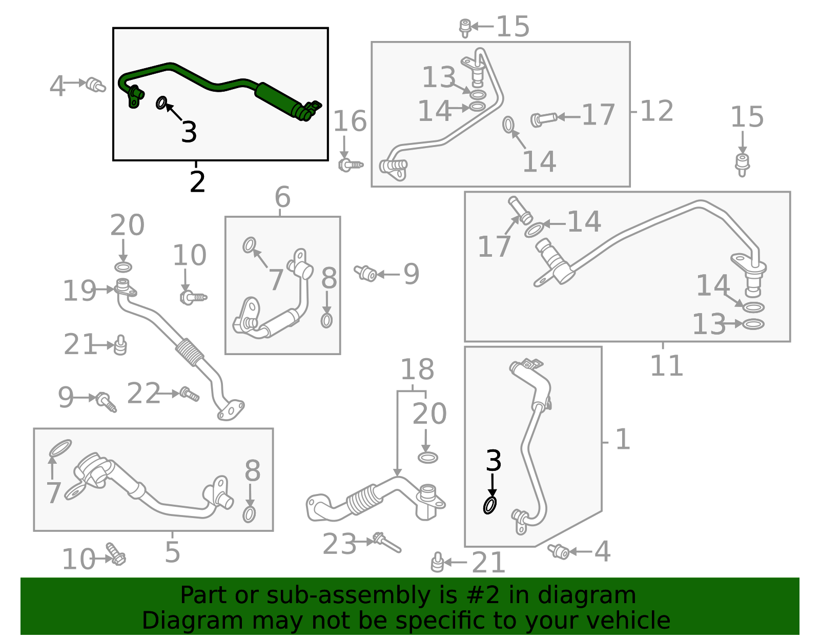 2022-2025 Ford | Water Inlet Tube | N2DZ-8A520-B | Walls' Ford Parts