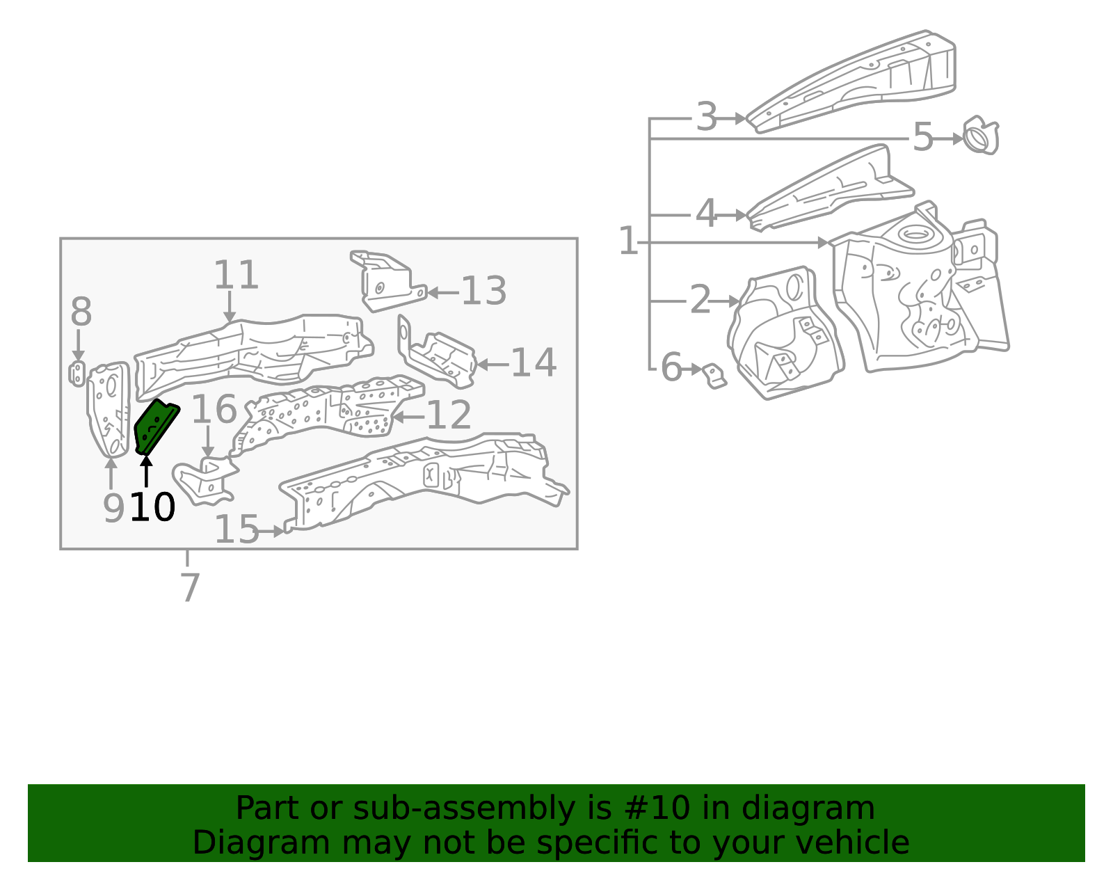 57151-42010 - 1996-1997 Toyota RAV4 - Reinforcement | Discount Parts ...