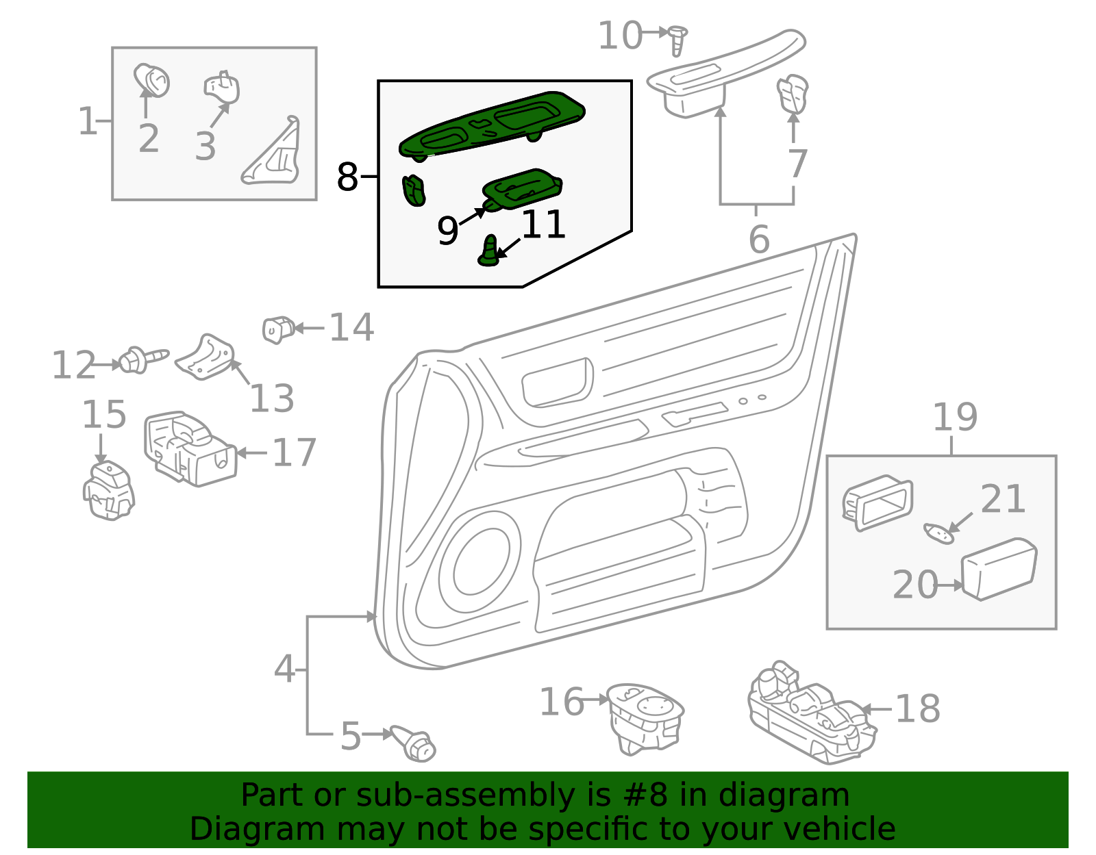 74232-53100 - High-Quality Door Window Switch Bezel for 2004-2005 Lexus ...